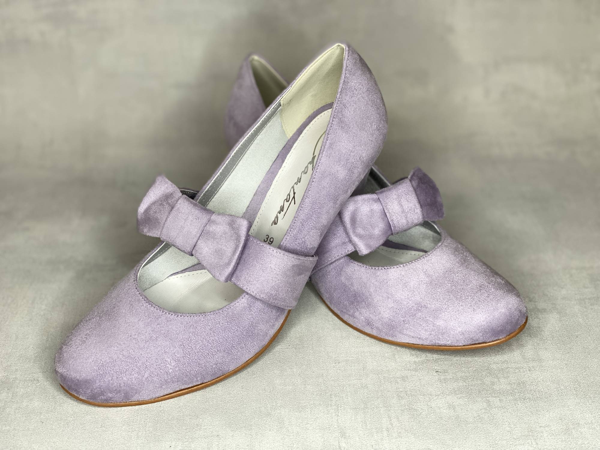 Chantana Lavender korkokenkä Laventeli rusettiremmillinen avokas - Kenkämaailma verkkokauppa